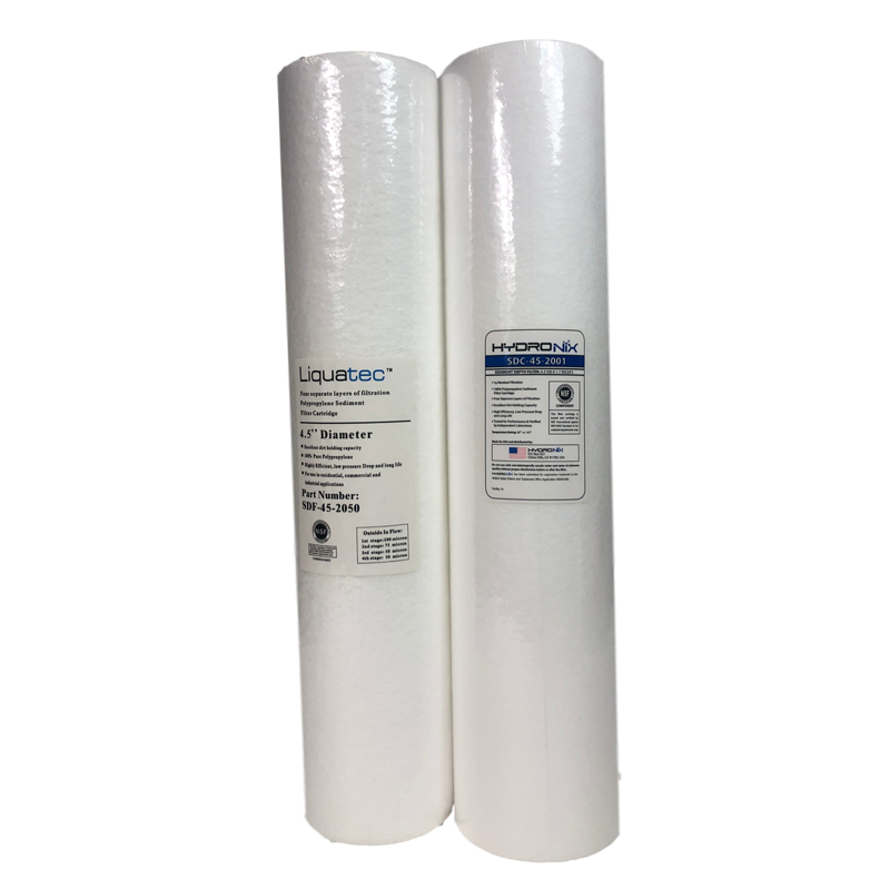 2 Stage Jumbo Replacement Pre-Filter Set with 20 & 1 micron - 10" or 2